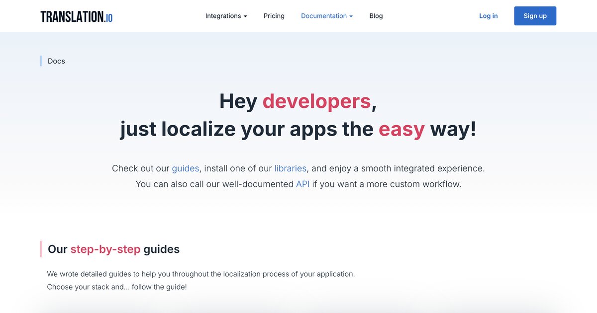 Documentation - Translation.io